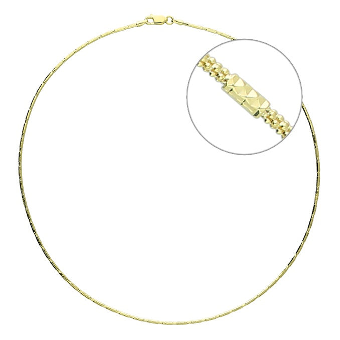 Sterling Silver Gold Plated Popcorn Style Chain Necklace – WILDE JEWELLERY