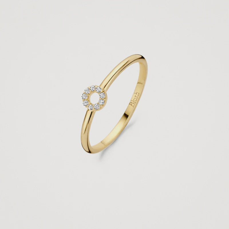 Blush AP 14ct Gold Zirconia Wheel Stacking Ring – WILDE JEWELLERY